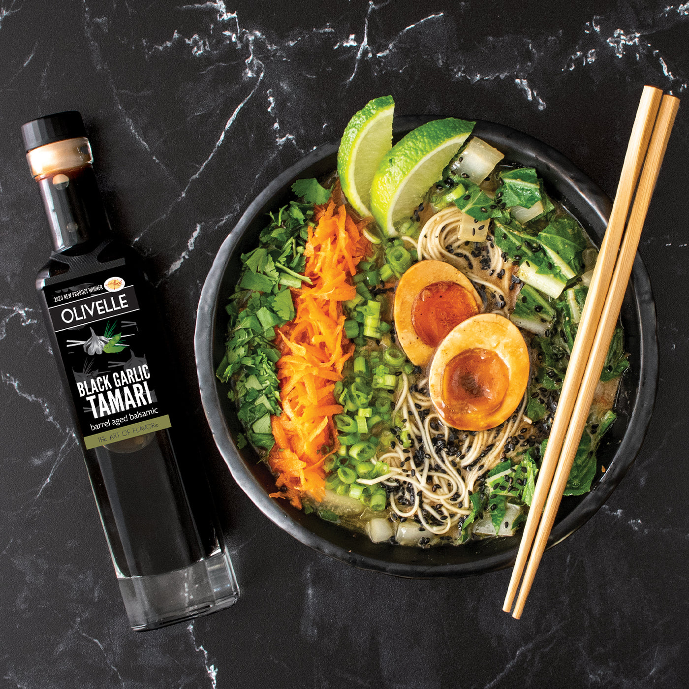 Umami Ramen with Tamari Marinated Eggs | Olivelle The Art of Flavor®